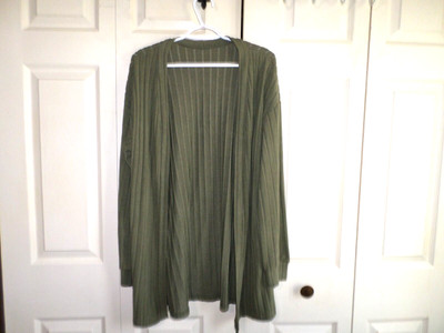 TEMU - NWOT - Soft Feel Open Cardigan - Army Green - L | eBay