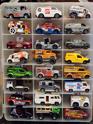 hot wheels/matchbox VANS (case #16) motorhome cargo minivan food truck ...