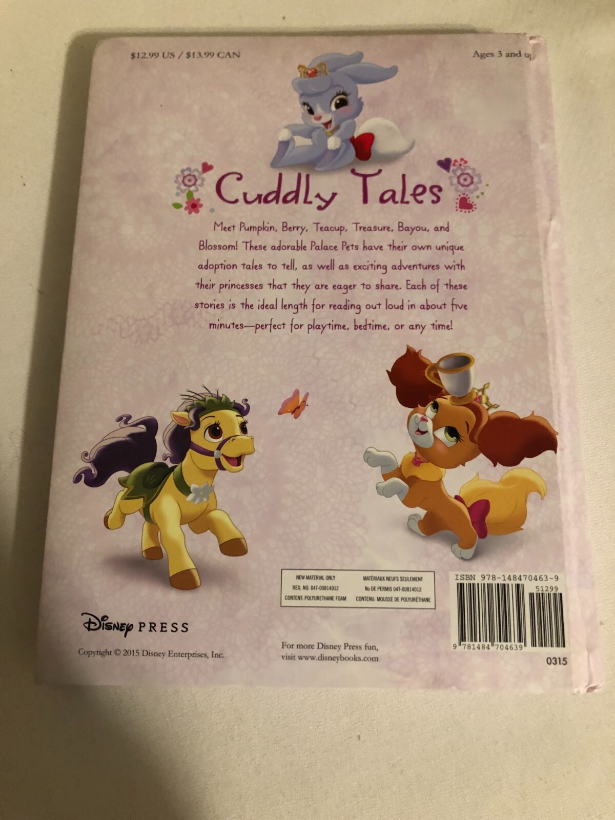 Disney Princess 5-Minute Palace Pets Stories HC Book 9781484704639 | eBay