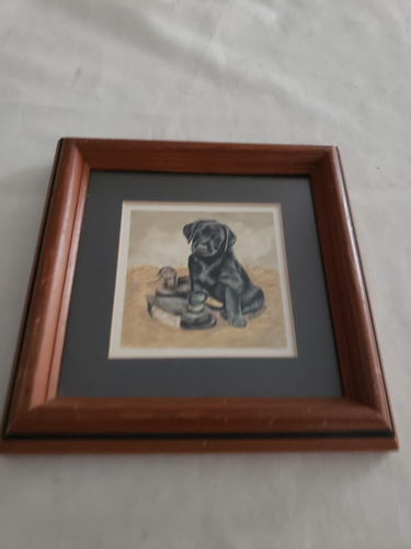Robert Grace Aptos, CA. Framed black labrador mallard duck Print 6.25 ...