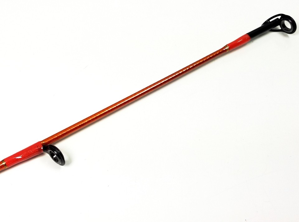 COLLAPSIBLE Carrot Stix SPINNING Wild Orange Fishing Rod 6- 7' Ultra ...