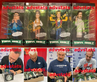Auto NEWMAN, PETERMAN, PUDDY, SOUP NAZI signed SEINFELD Funko Vinyl ...
