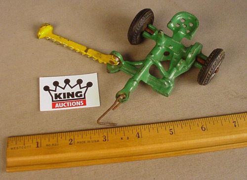 Vintage Arcade Oliver Farm Tractor implement Cast iron Toy Sickle Bar ...