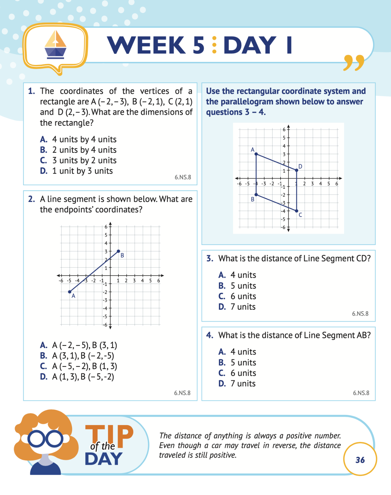 Argo Brothers Math Workbook, Grade 6 : Common Core Math Multiple Choice ...