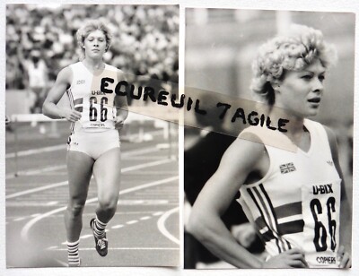 2 PHOTOS presse 1983 SHIRLEY STRONG 100 mètres haies sport H369 | eBay