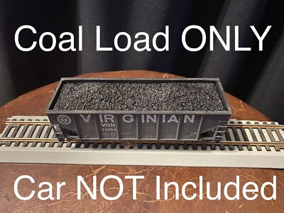 HO Scale Coal Load For Athearn 34’ 2-bay Hopper Cars 2 LOADS PER ...