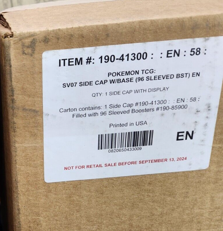 Pokemon TCG SV7 Stellar Crown, 96 Sleeved Booster Packs, Sealed Box w ...