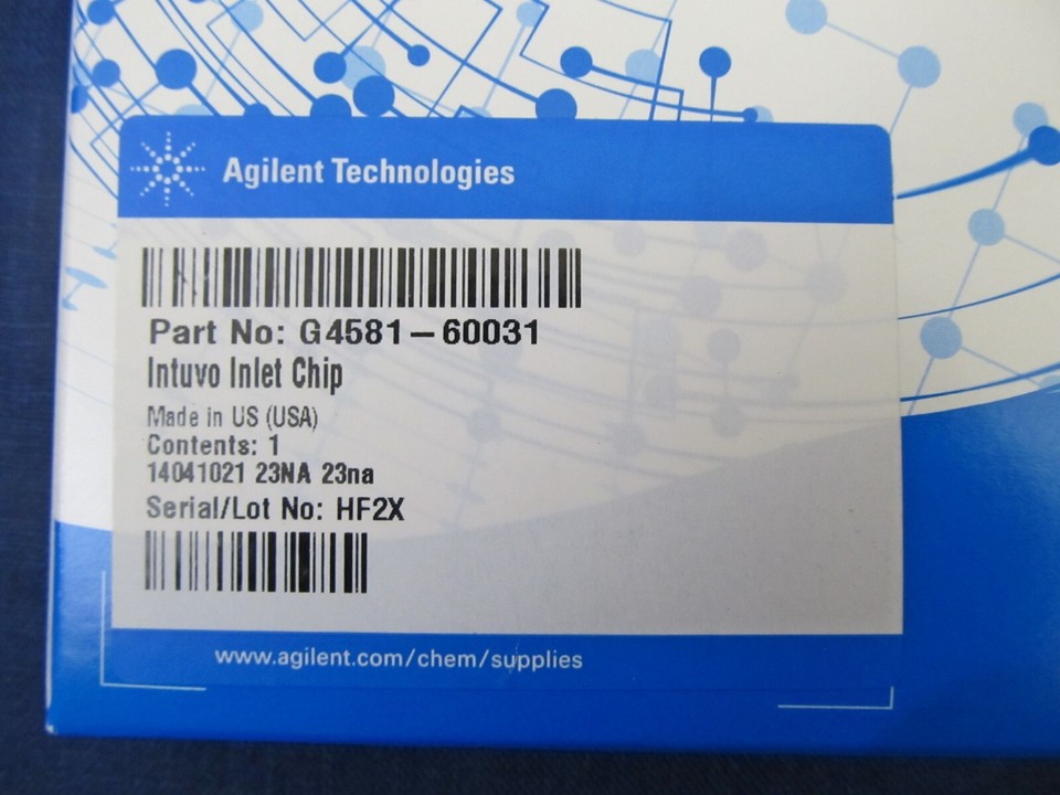 Agilent G4581-60031 Flow Chip, Intuvo, Inlet - FAST SHIPPING | eBay