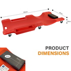 40 Inch Professional Rolling Mechanics Car Creeper Crawler Board Under ...