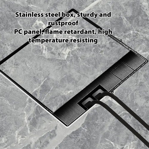 Recessed Flat Socket With 2 Prong Outlet And Network Receptacle Box Kit ...