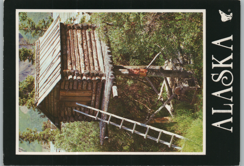 Vintage Postcard Alaska Wilderness Alaskan Food Storage Cache | eBay