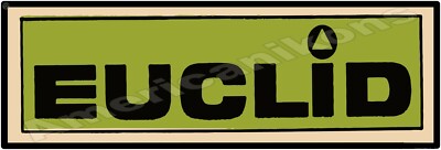 Euclid Road Machinery New Metal Sign, 12" x 36" USA STEEL XL Size - 4 ...