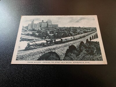 Empire Builder Crossing the Stone Arch Bridge Train Minneapolis ...