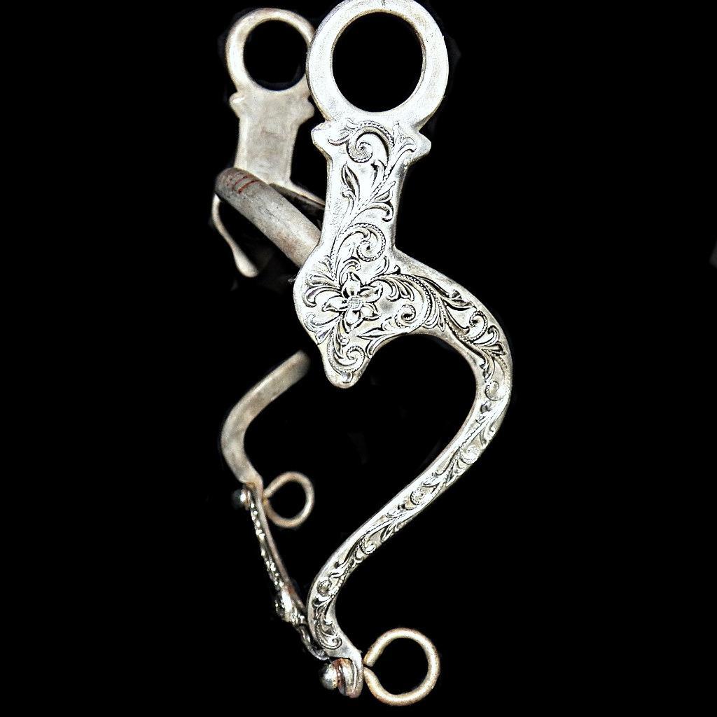 Jim Thomas Sterling Silver Filigree Cavalry Shank Mullen Mouth ...
