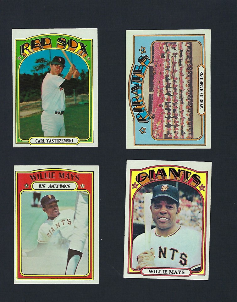 1972 TOPPS BASEBALL COMPLETE SET - 787 CARDS - HIGH GRADE - EX - MINT ...