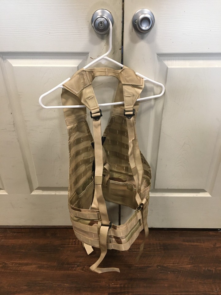 US Army Molle II Fighting Load Carrier Vest FLC LBV Tactical Desert 3 ...