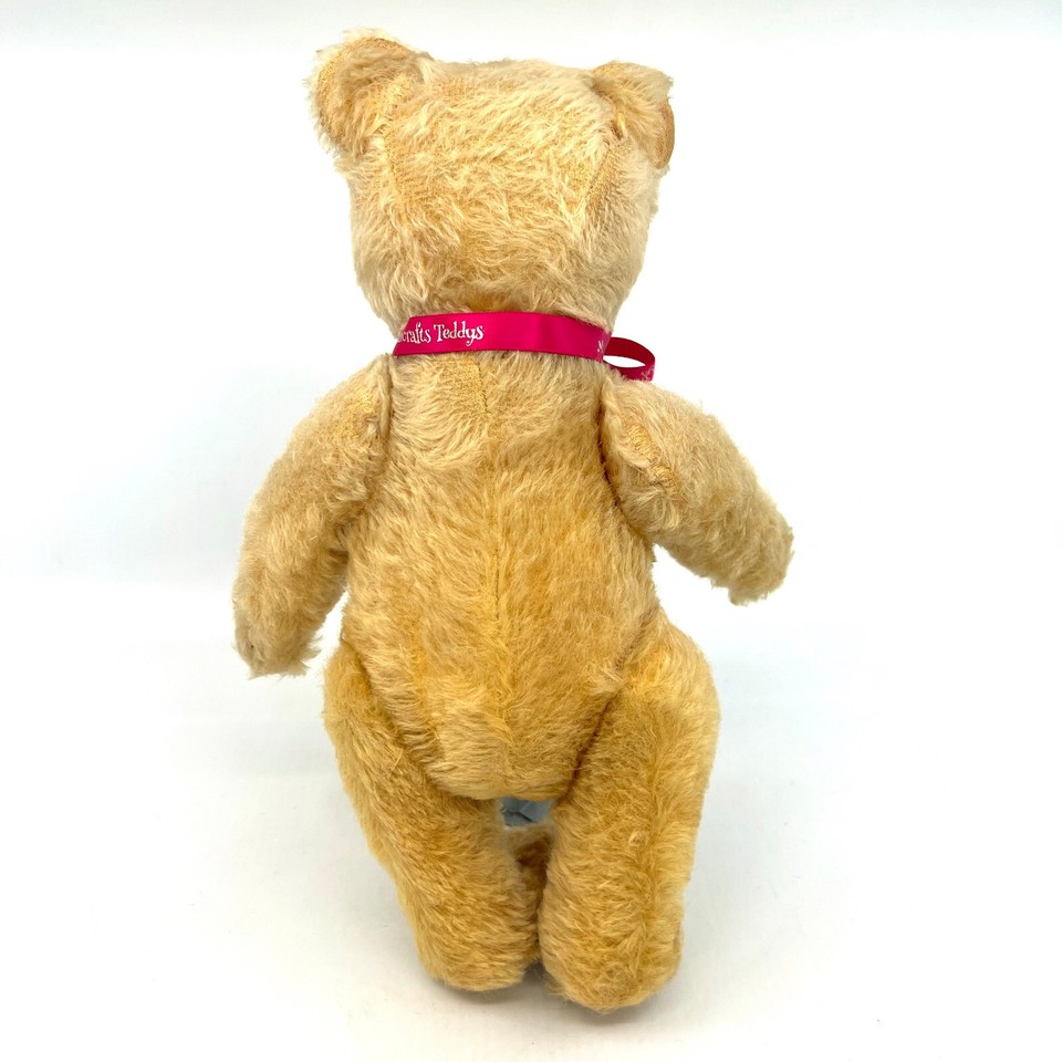 Steiff Original Teddy Bear Gold Mohair Plush 1950s ID Button 28cm 11in ...