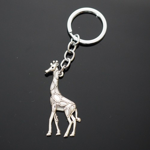 Giraffe Zoo Africa Animal Silver Pendant Keychain Key Chain Gift | eBay