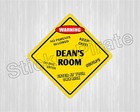 *Aluminum* Dean's Room Kids Room Door 12"x12" Metal Novelty Sign | eBay