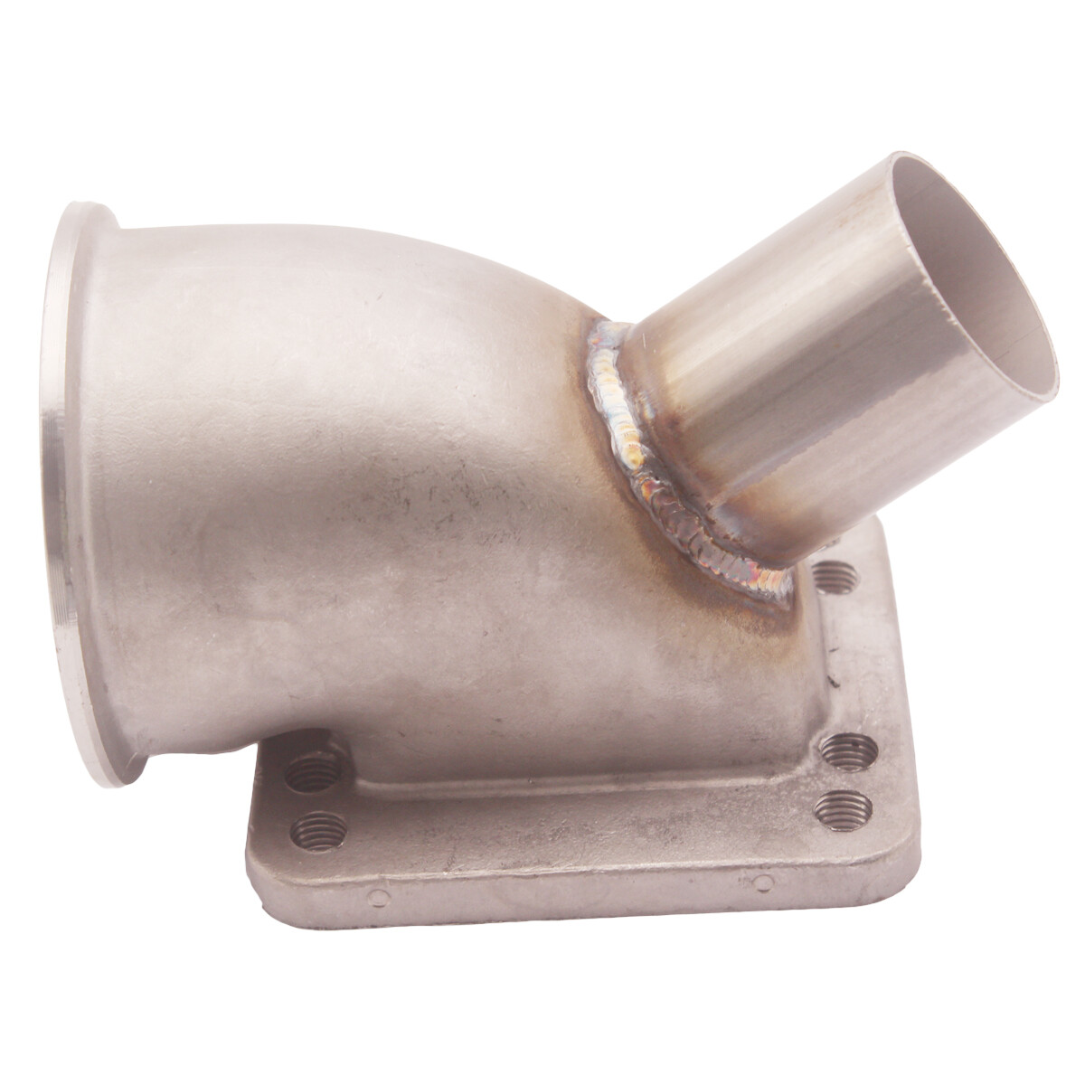 3" V band 90 Deg T3/T4 Turbo Elbow Adapter Flange Cast WG Tube ...