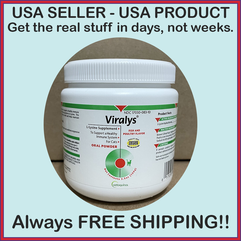 Vetoquinol 410633 Viralys L-Lysine Supplement for Cats for sale online ...