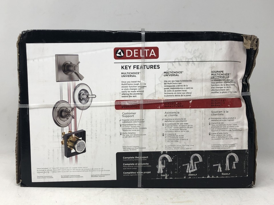 Delta Becker Tub and Shower Faucet Chrome Finish 144891 | eBay