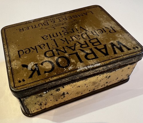 C1920s ERA “WARLOCK” BRAND RICH DARK FLAKE BY LAMBERT &BUTLER LONDON ...