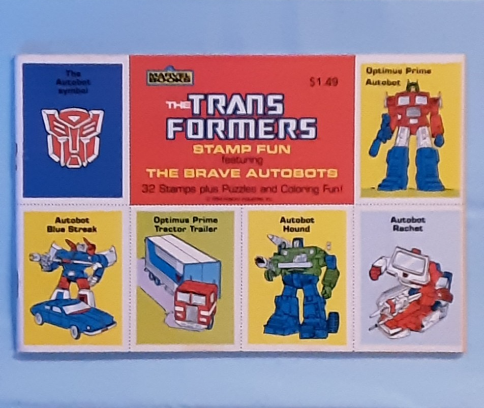 The TRANSFORMERS Stamp Fun, featuring The BRAVE AUTOBOTS Marvel Book ...