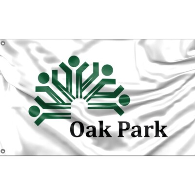 Oak Park Flag, Illinois USA | Unique Design, 3x5Ft/90x150cm | eBay