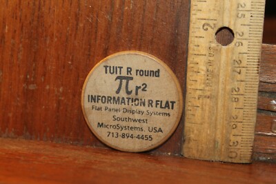 Wooden Nickel A Round "Tuit" Southwest Microsystems Pi r square | eBay