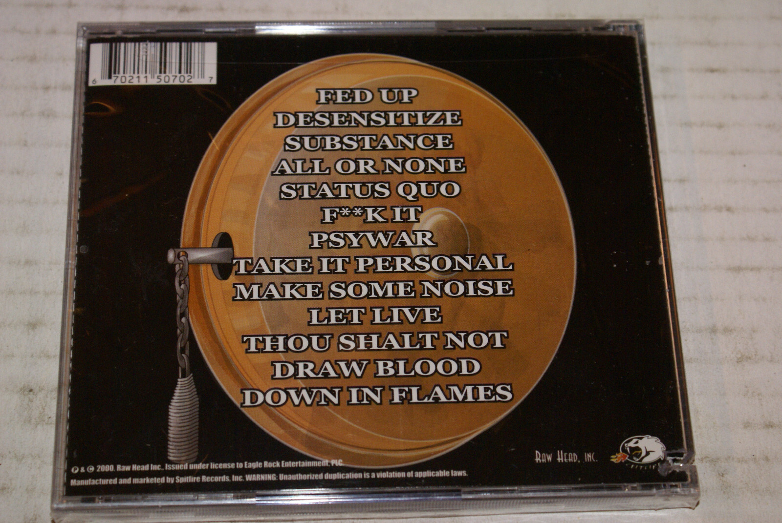 Pro-Pain Round 6 Rare Htf Cd 2000 Out Of Print New Factory Sealed Out ...