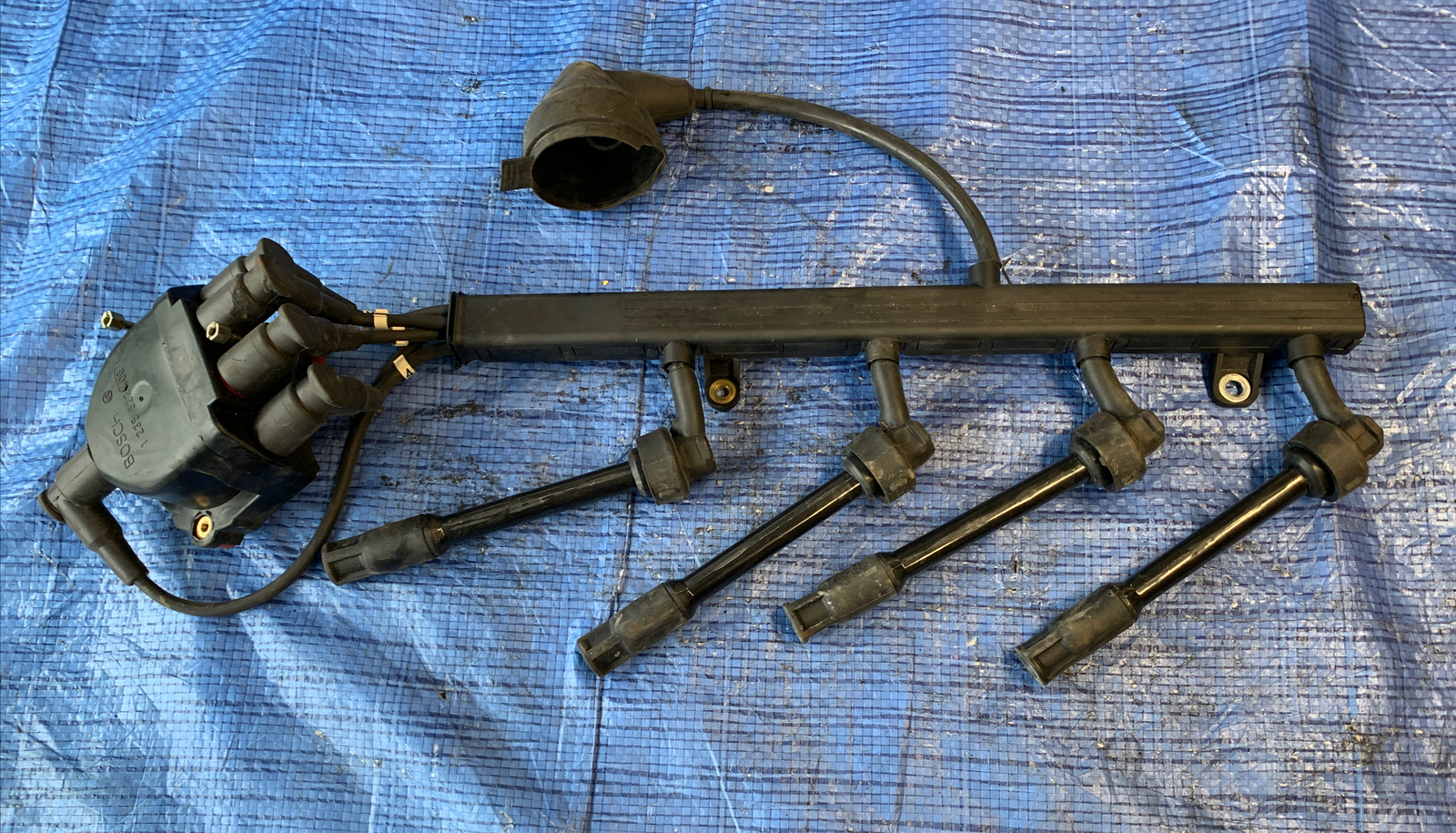 •Genuine• BMW E30 M3 S14B23 Ignition Leads/HT Leads & Distributor Cap ...