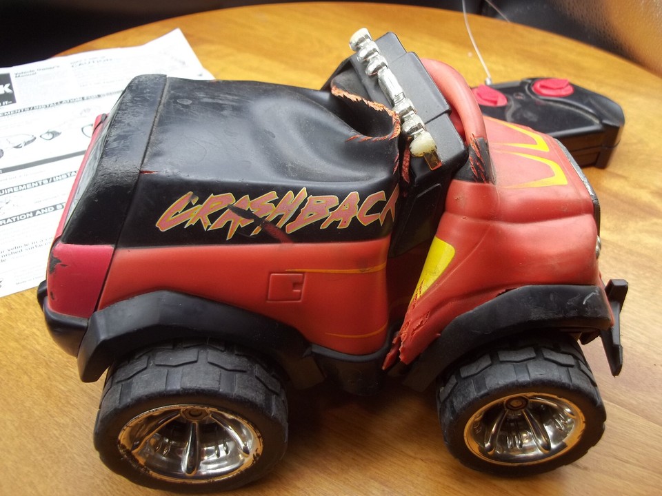 1996 Tonka Kenner XRC Crashback Red RC Truck w/ Controller Good For ...
