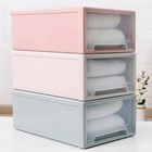 Stackable Box Chest Plastic Drawer Unit Organizer Wardrobe Storage ...