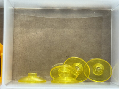 LEGO Parts - Trans-Yellow Dish 2 x 2 Inverted (Radar) - No 4740 - QTY 5 ...