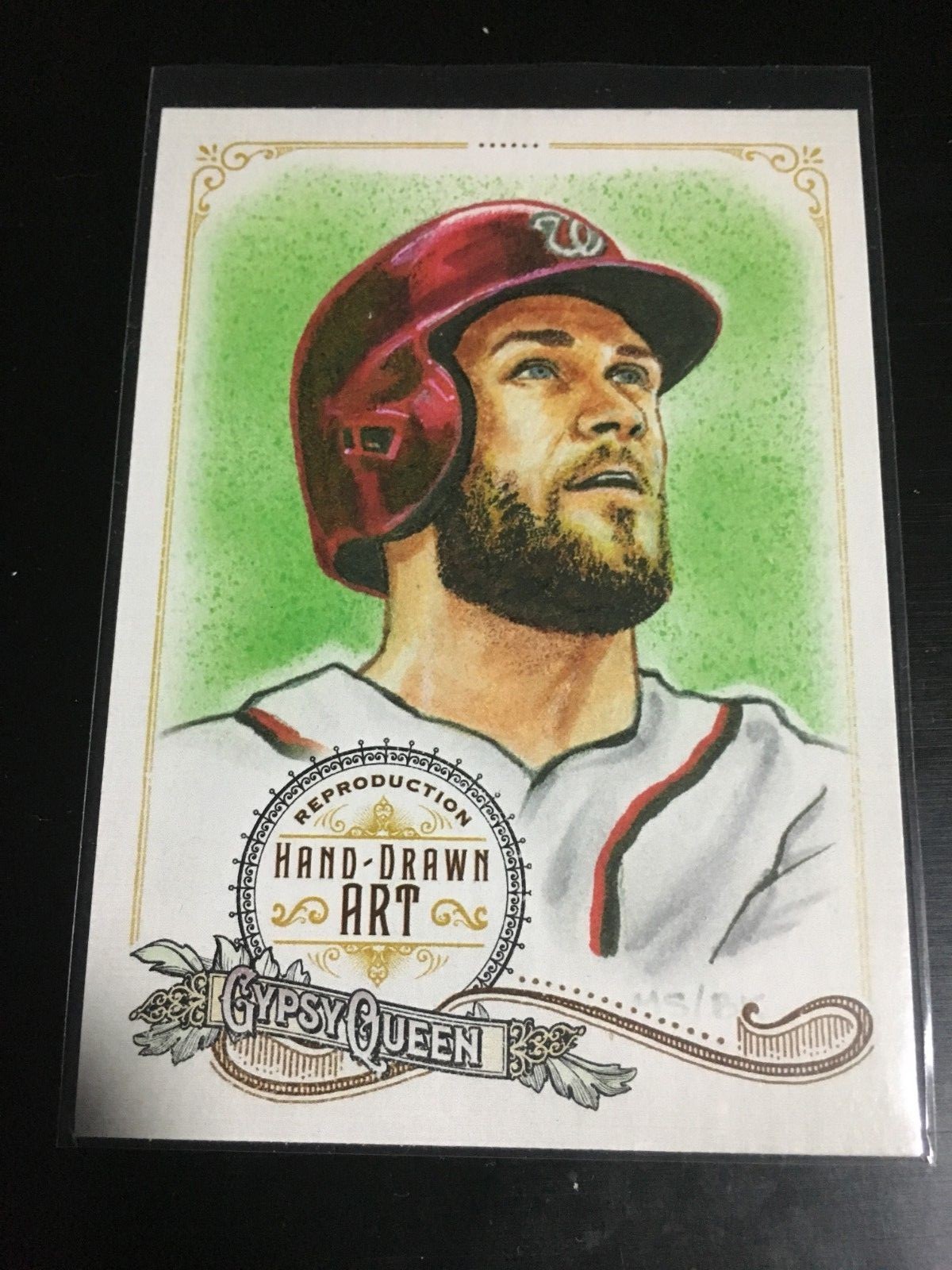 2017 Topps Gypsy Queen BRYCE HARPER Hand Drawn Art Reproduction | eBay