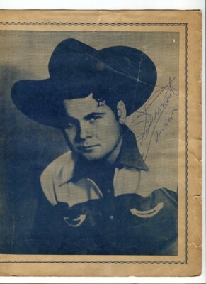 SUNSET CARSON-AUTOGRAPHED-GIVE-AWAY-PHOTO-B WESTERN-VG | eBay