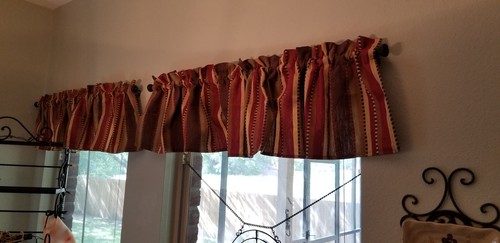 Timber Ridge Valance by Park Designs 72x14 Striped Deep Tones Cabin ...