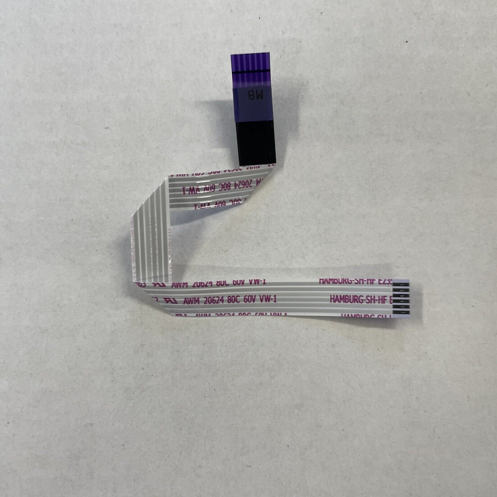 Genuine AWM 20624 HAMBURG-SH-HF E235863 6 Pin 110mm Ribbon Cable ...