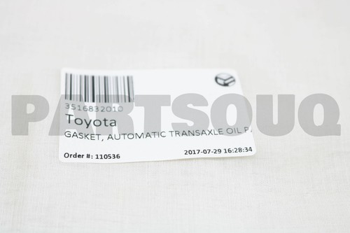 3516832010 Genuine Toyota GASKET, AUTOMATIC TRANSAXLE OIL PAN 35168 ...