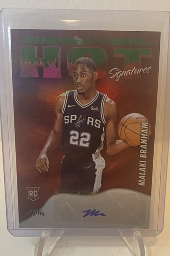 Malaki Branham 2022-23 Panini NBA Hoops Hot Signatures Rookie Autograph ...