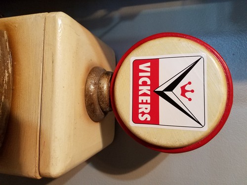 Vintage Style Vickers Gasoline Gas Pump Oil Decal - The Best or 100 ...