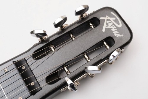 Rogue RLS-1 Black 6 Stirng Electric Lap Steel Guitar with Stand Gig Bag ...