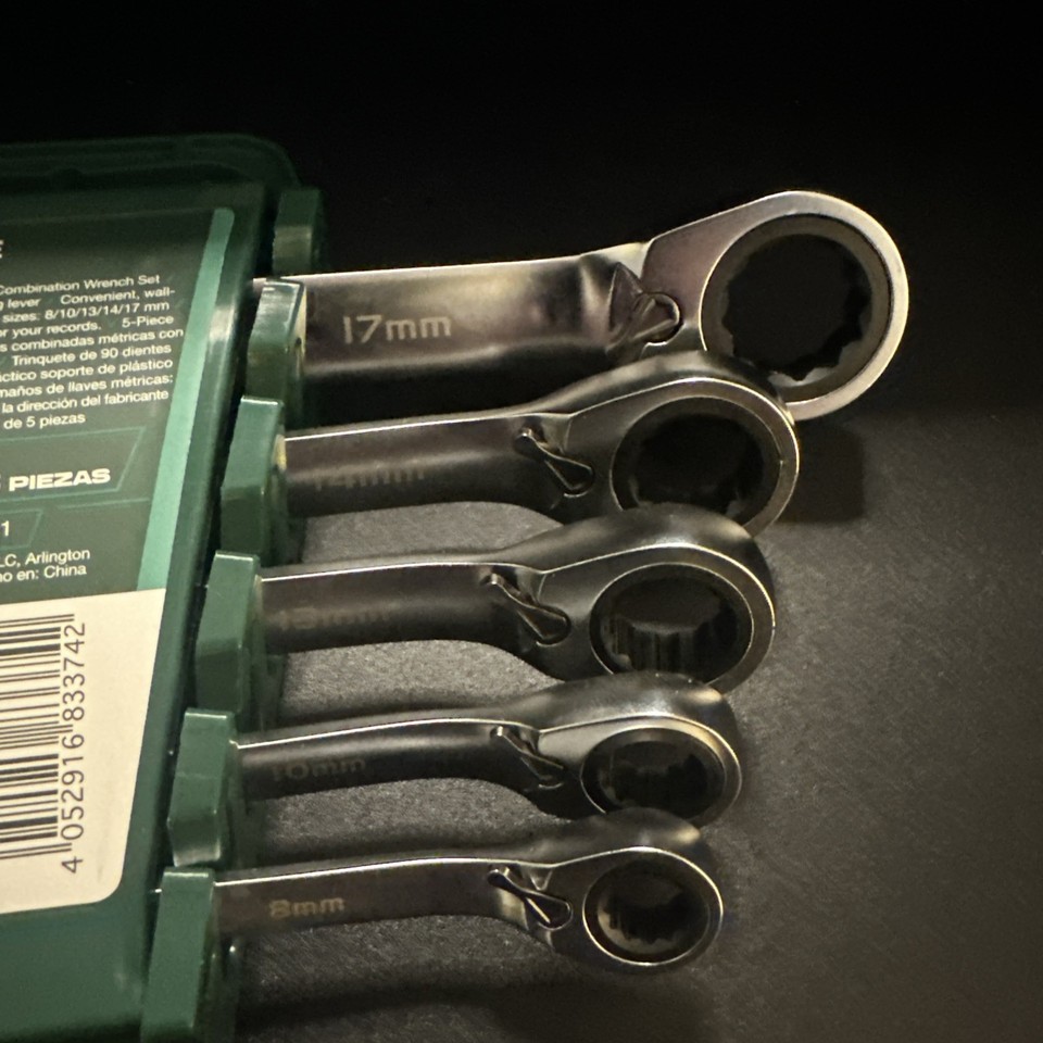 Parkside 5-Piece Combination Spanner Set – Ratchet Spanners (8-10-13-14 ...