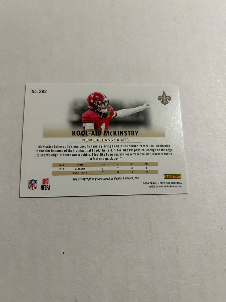 Kool-Aid McKinstry 2024 Panini Prestige Blue Xtra Points Rookie Auto ...