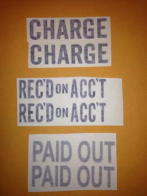 National Cash Register Specials Decals For Large Registers | eBay