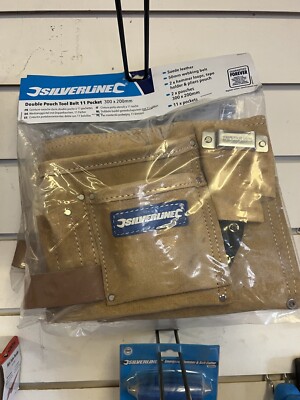Silverline 395015 Double Pouch Tool Belt 11 Pocket 300 x 200mm | eBay UK
