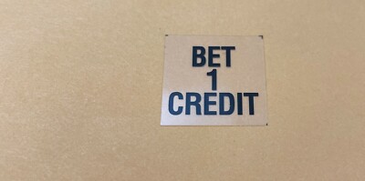 SU55612 IGT Bet 1 Credit Button Cap Insert (1 Ins Per Sale) S Plus Size ...