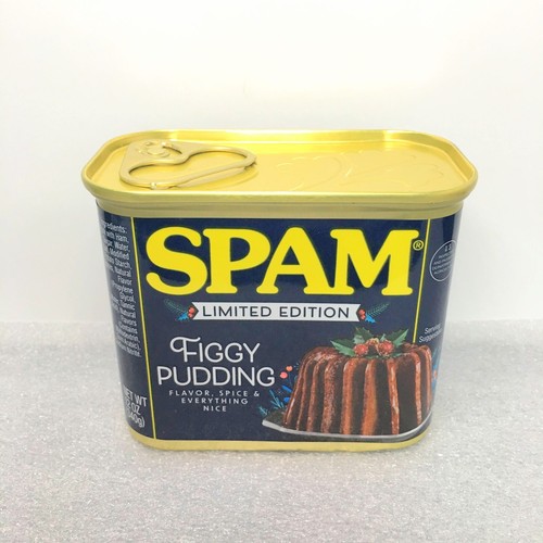 Spam Figgy Pudding Christmas Limited Edition 12oz Can Funny Stocking ...
