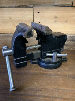 SOLID Metal Vice with 3.5" Jaws and Swiveling Anvil | eBay